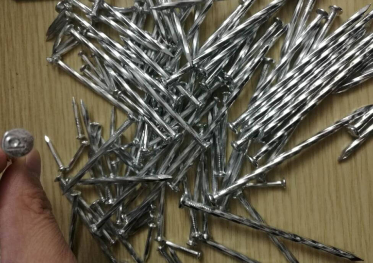 Angular spiral concrete nails | galvanized twisted concrete steel nails